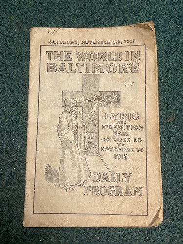 Antique 1912 The World In Baltimore Guide Book Lyric and Exposition ...