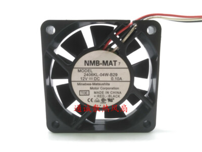 For 1pc NMB-MAT 2406KL-04W-B29 fan 60*60*15mm 12V 0.10A 3pin | eBay