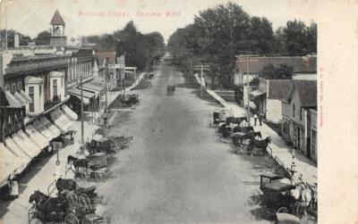 MICHIGAN STREET READING MICHIGAN POSTCARD 1909 | eBay