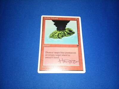 MTG Magic Active Volcano Signed Artist Proof x1 Chronicles Justin ...