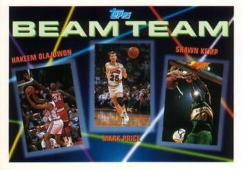 1992-93 Topps #5 Hakeem Olajuwon / Mark Price / Shawn Kemp Beam Team | eBay