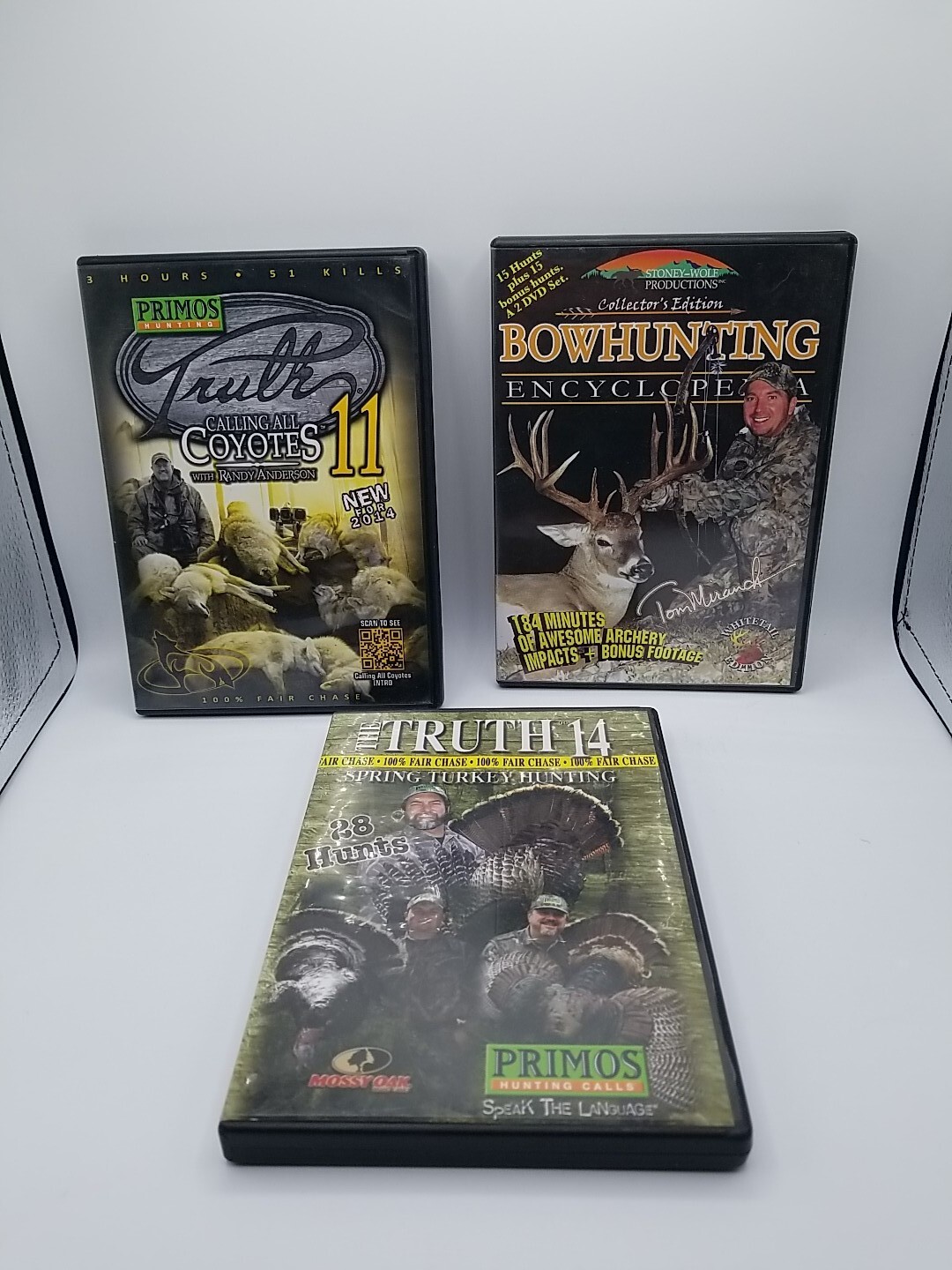 Lot Of 3 Hunting DVDS Coyote Bowhunting Spring Turkey White Tail Deer ...