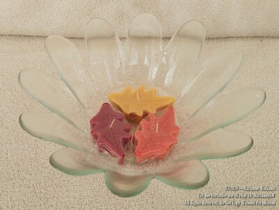 NEW HALLMARK FALL THANKSGIVING FLOATING CANDLE SETS LEAFS LEAVES ...