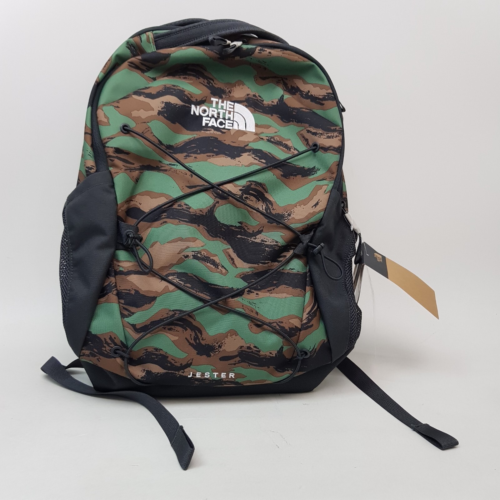 The North Face Jester Backpack 28L Green Camo Print Commuter Laptop ...