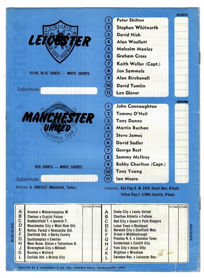 Leicester City - 1971-72 - Home Football Programmes | eBay UK