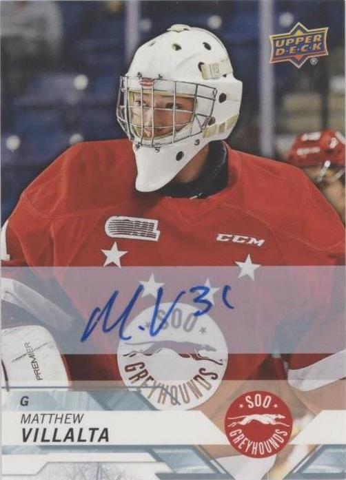2018-19 Upper Deck CHL - Matthew Villalta #5 Autographs (AU, RC) for ...
