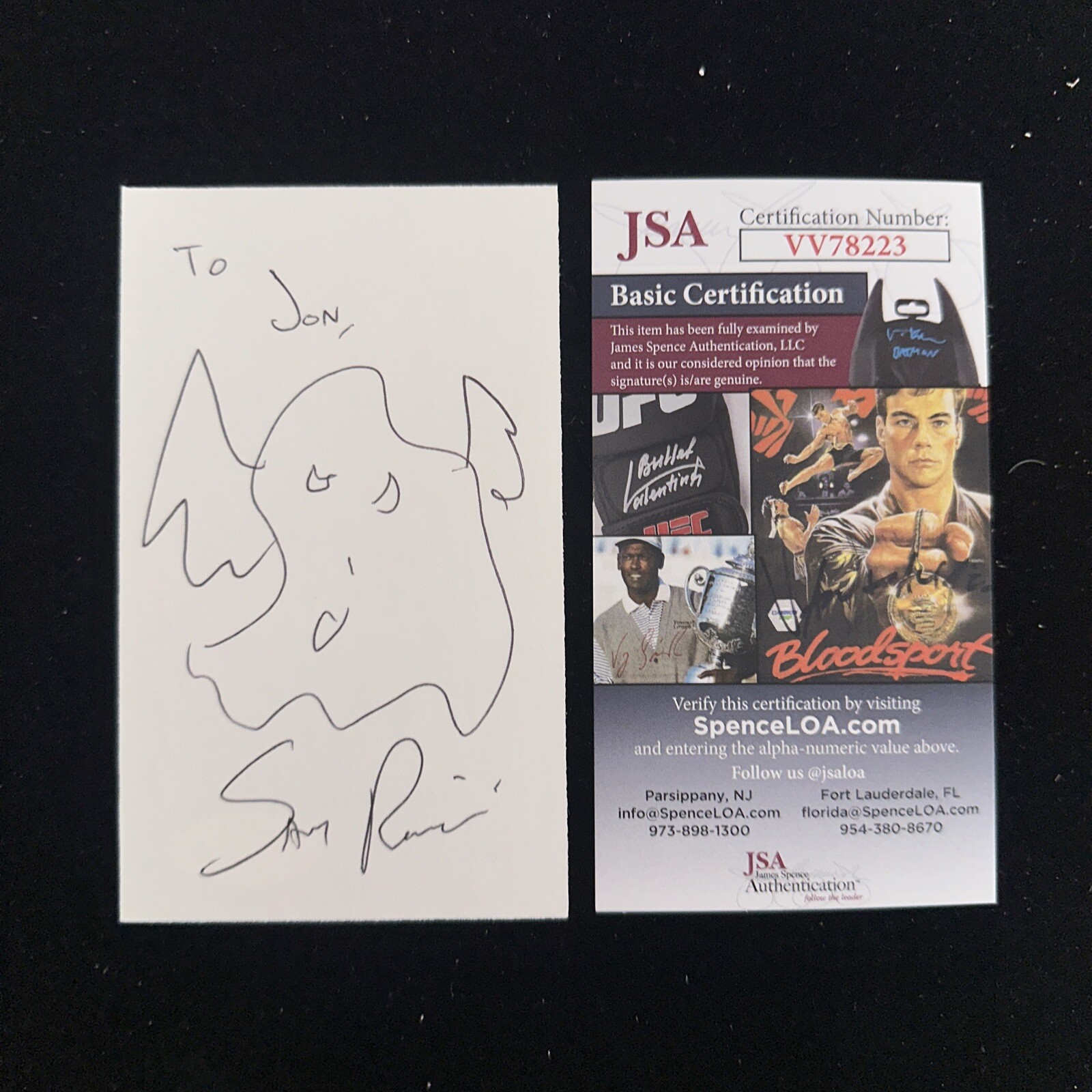 Sam Raimi Signed 3x5 Index Card - Evil Dead, Spider-Man, Dr Strange ...