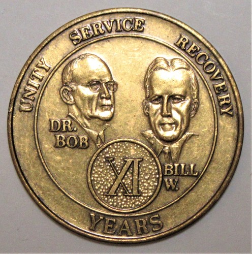 AA Unity Service RECOVERY - 11 Year COIN token chip medal - DR. BOB and ...
