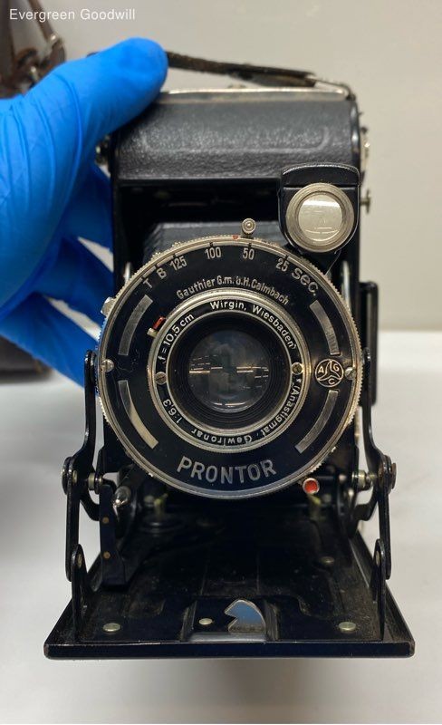 Vintage Wirgin Prontor Folding Film Camera w/ Case Untested for P/R ...