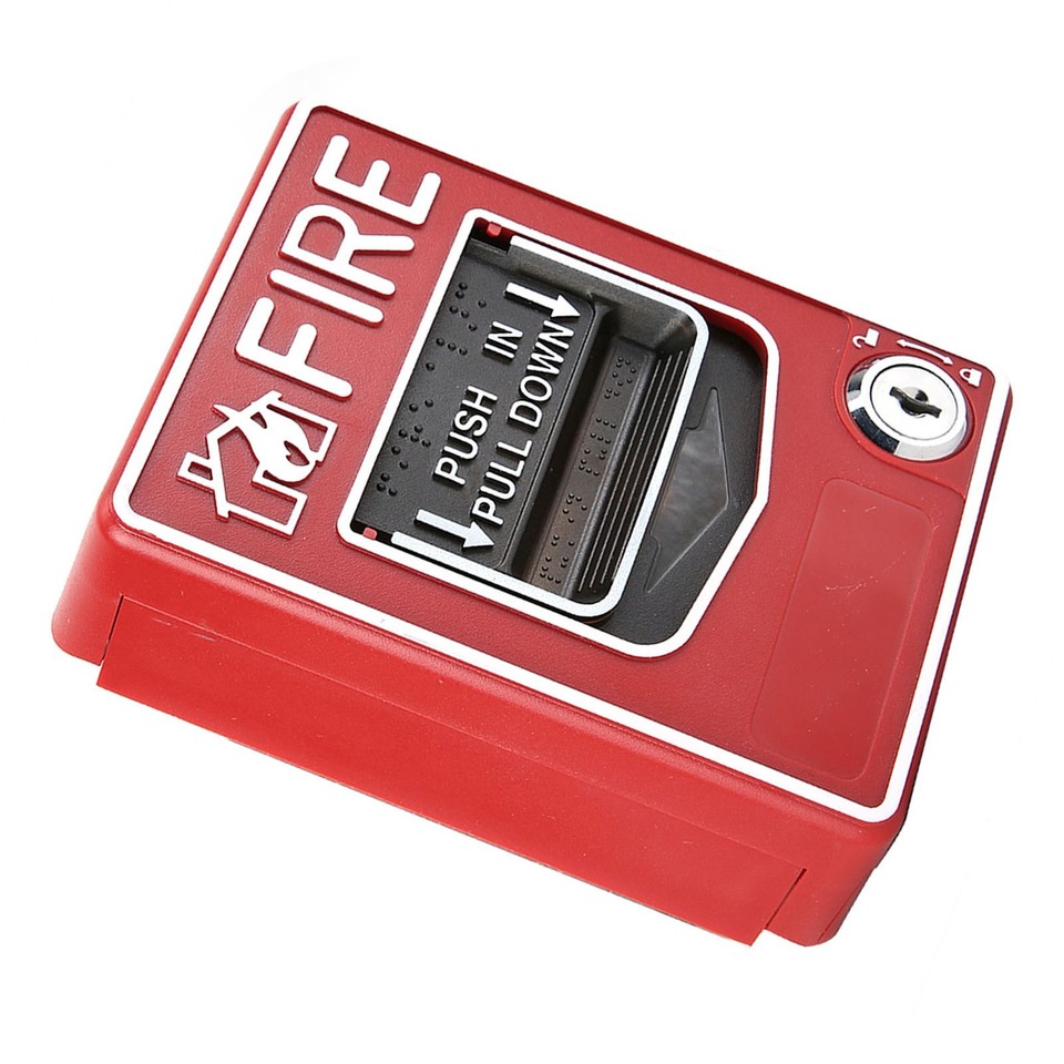 SB116 Manual Fire Alarm Button 9-28VDC Multi-Wire Alarm Switch ...