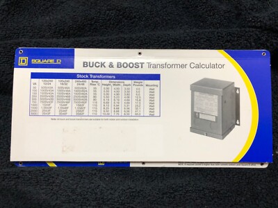 Square D Buck and Boost Slide Rule Calculator | eBay