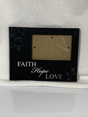 Picture Frame 4x6 Picture, Faith Hope Love On Frame, Wall Mount or ...