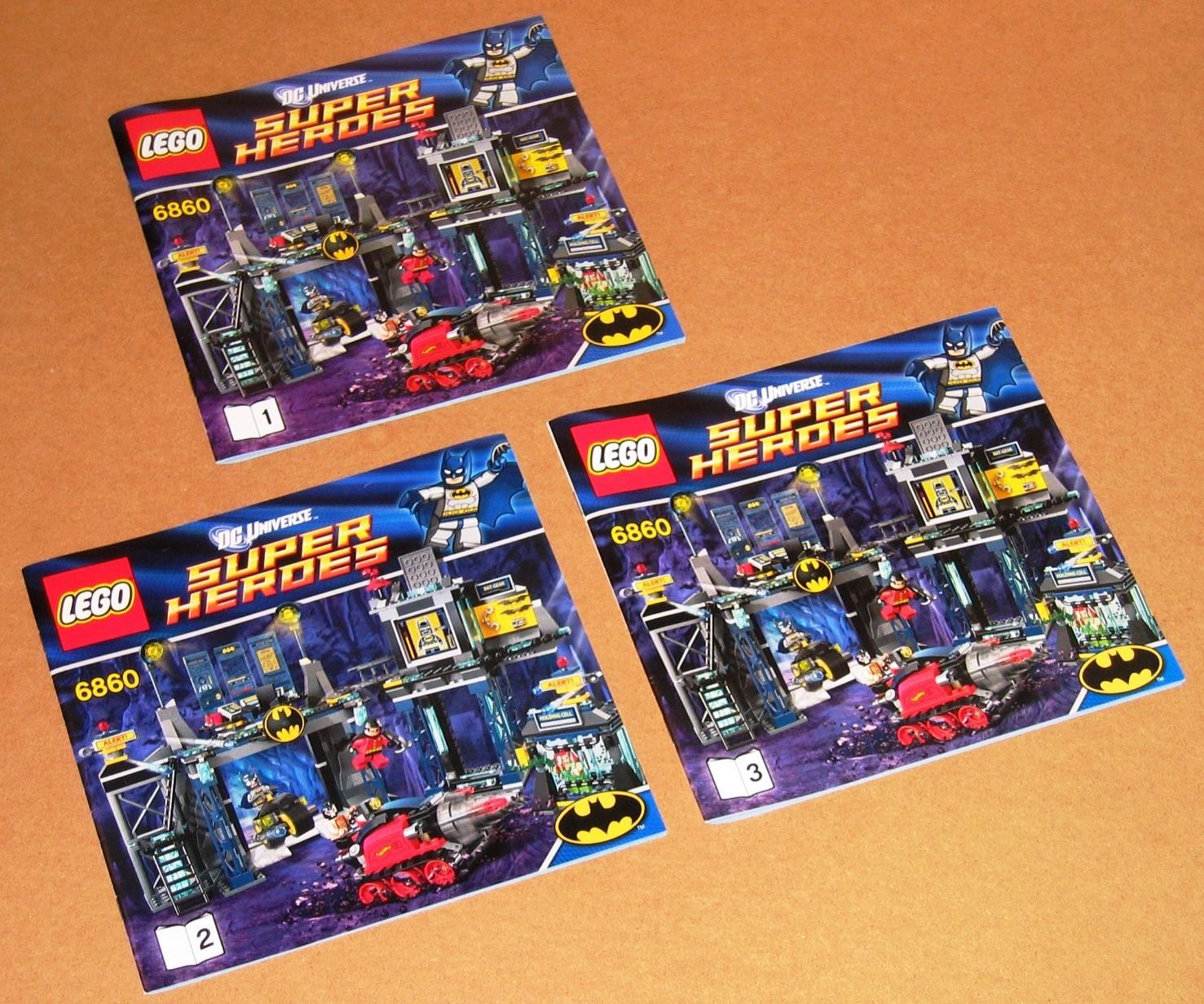 RETIRED Lego 6860 THE BATCAVE DC Comics SUPER HEROES Batman 100% ...