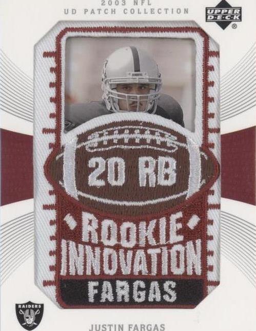2003 Upper Deck UD Patch Collection - Justin Fargas #142 (RC) for sale ...