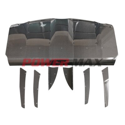 For Toyota Supra A90 A91 MKV 2020+ V Style Carbon Fiber Rear Diffuser ...