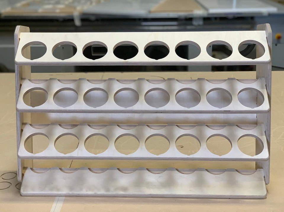 Spray Can 24 Slot Lube Holder Garage Storage Rack Wood Shelf Organizer ...