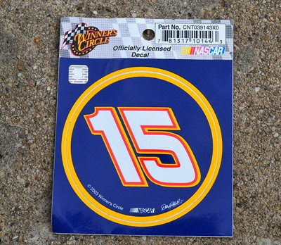 Winners Circle - NASCAR Decal - Sticker - Michael Waltrip #15 - 3 ...
