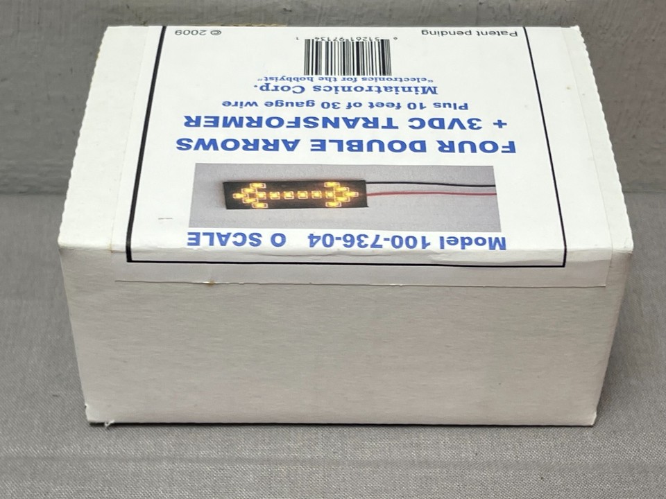 Miniatronics 100-736-04 O scale 4 Double Flashing Arrows + 3vdc ...