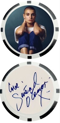 Sinéad O'Connor - MUSIC ICON - NOVELTY POKER CHIP ***SIGNED*** | eBay