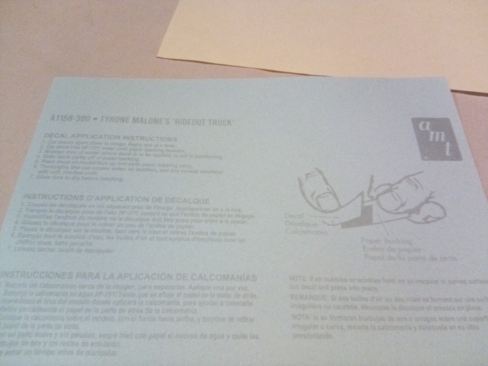 Amt 125 Tyrone Malone Hideout Truck Daredevil Diesel Decals Semi Truck ...