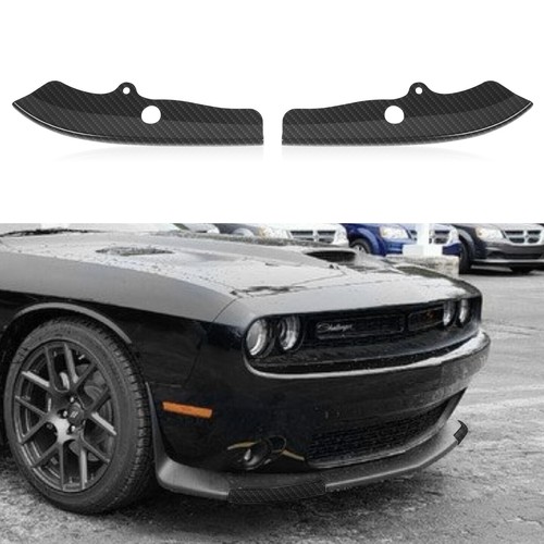 Front Bumper Lip Splitter Trim Accessories Carbon Fiber For Dodge ...