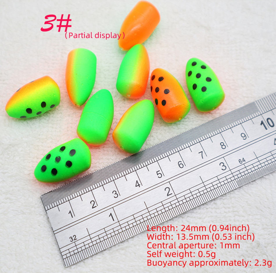 120Pcs Pompano Bullet Floats Whiting Walleye Fishing Floats Sand Flea ...