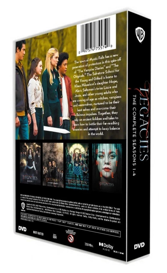 Legacies : The Complete Series Season 1-4 DVD 13-Disc Box Set Region 1 ...