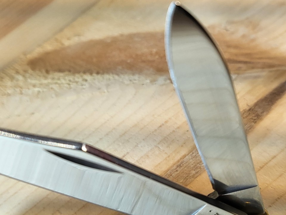 Case XX 10249 Blue Pearl Kirinite Smooth Large Copperhead Pocket Knife ...