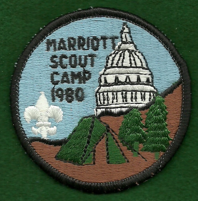 BOY SCOUT 1980 MARRIOTT CAMP PATCH NATIONAL CAPITAL AREA COUNCIL - FREE ...