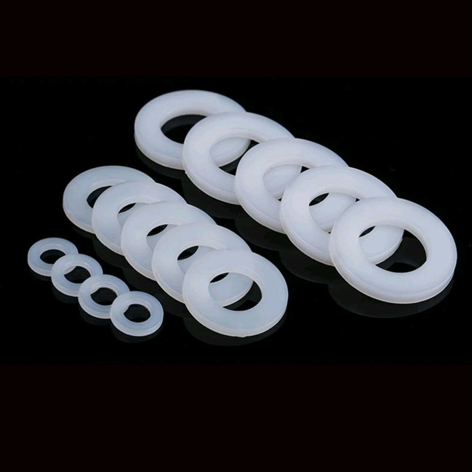 500Pcs White Nylon Gasket Assorted Set Seal Gasket Kits Tools Car ...