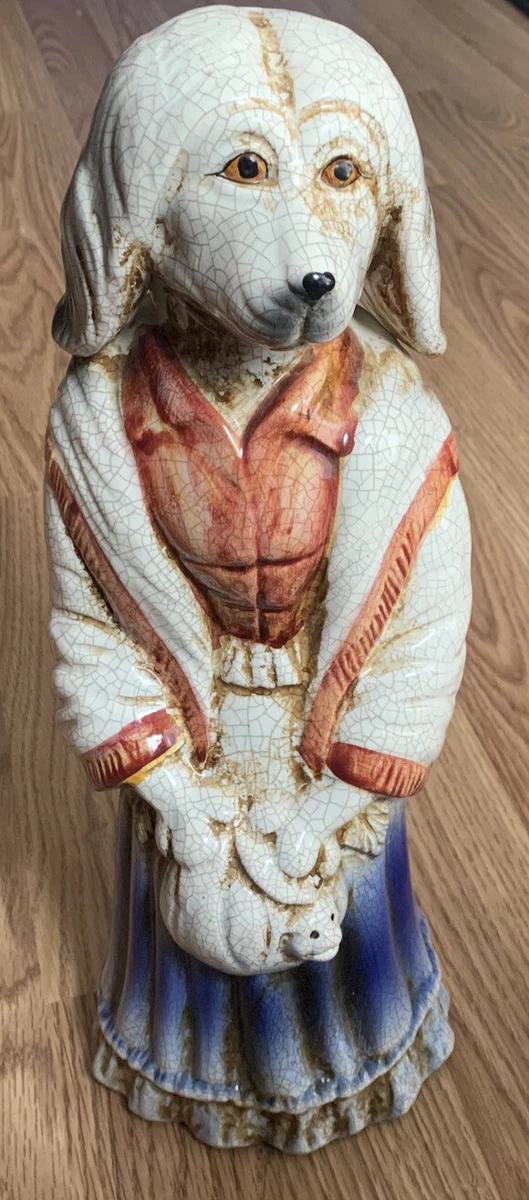 Vintage Ceramic Dog Statues