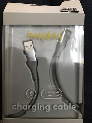heyday Micro USB Charging Cable For Android 6 Ft Charging Cable | eBay