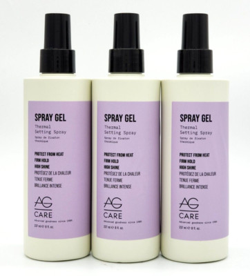 AG Care Curl Spray Gel Thermal Setting Spray 8 oz - "Set of 3" | eBay