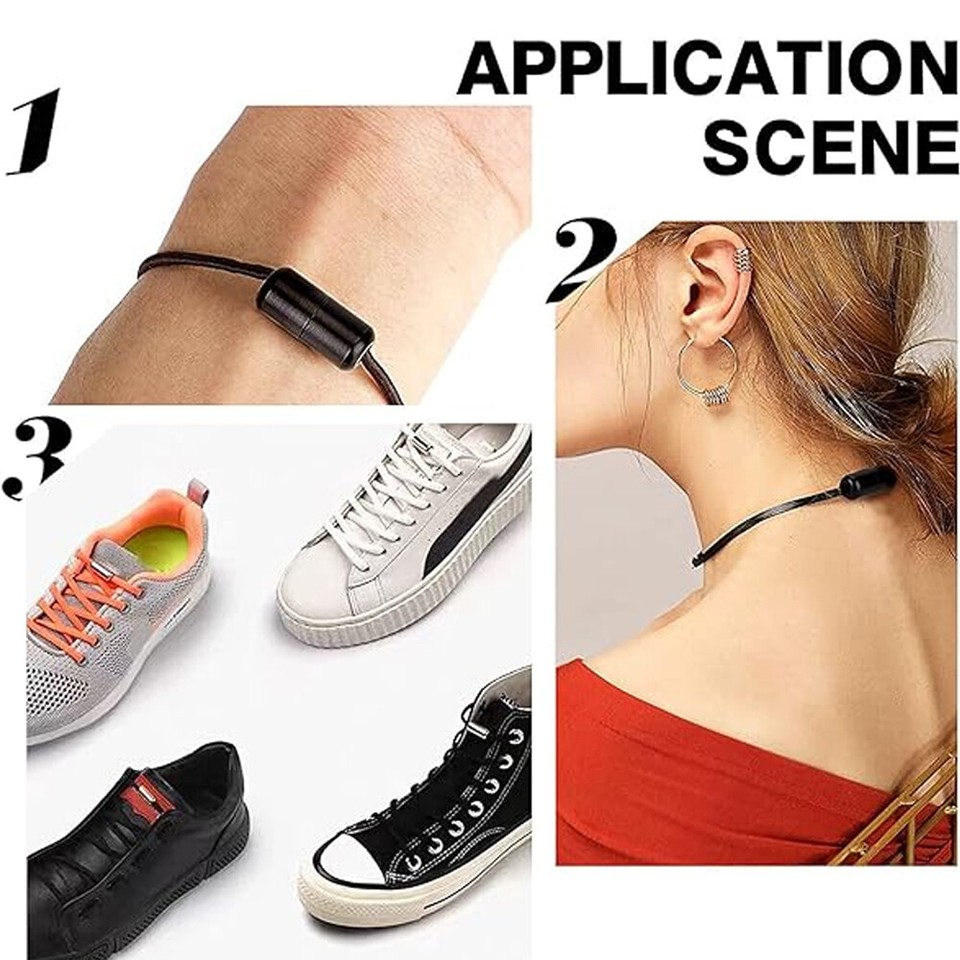24Pcs Smart Laces Buckle Shoe Laces Lock Metal No Tie Shoelaces for and ...