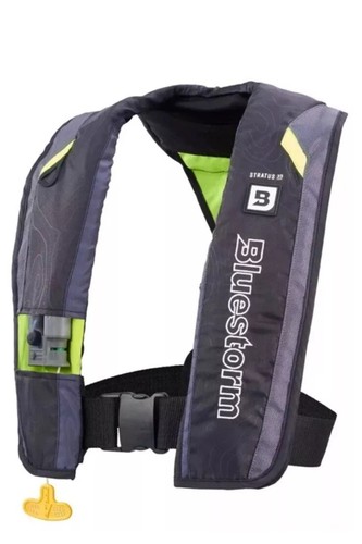 Bluestorm Stratus 35 Inflatable Life Jacket USCG Type 2 PFD, Hi-Viz ...