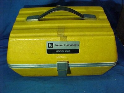Vintage BERGER INSTRUMENTS Model 190B SURVEYING TRANSIT LEVEL w CASE | eBay