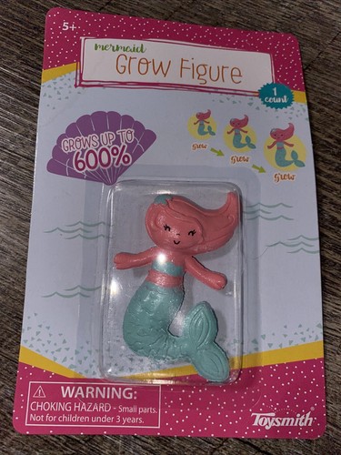 Pink Mermaid Grow Figure Party Favors Toy Gift Fun Toysmith Grows 600 ...