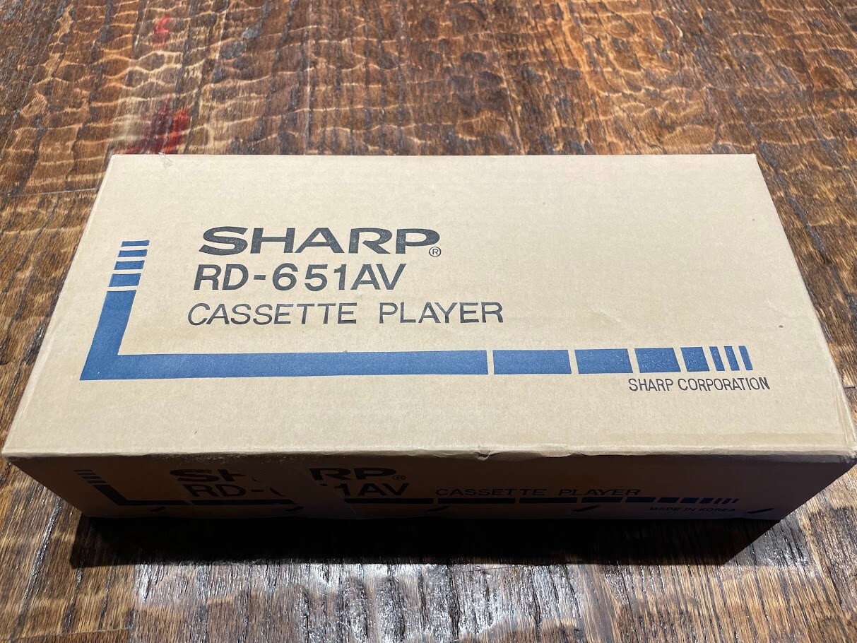 New Vintage Sharp Desktop Cassette Tape Audio Player Recorder - Made In ...