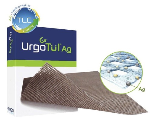 Urgotul Silver Antibacterial Contact Layer with TLC-AG Dressings 10cm x ...