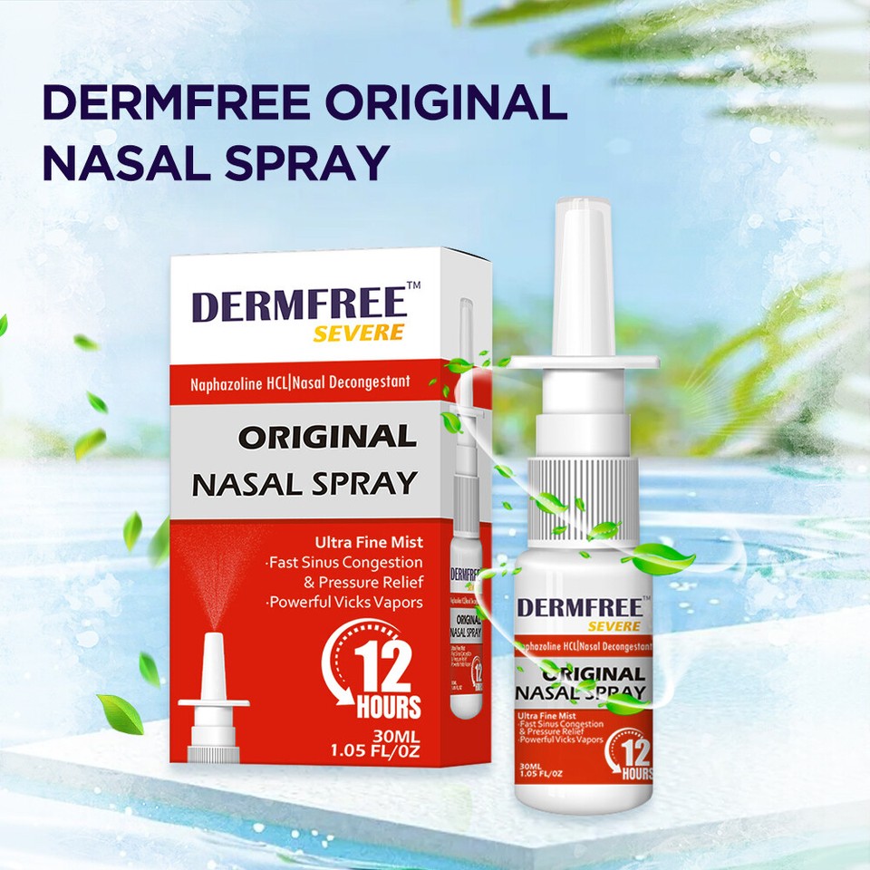 Rhinitis Nasal Spray 12 Hours Fast Relief Congestion Snoring Sneezing ...