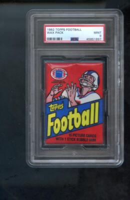 1982 Topps Football Wax Pack PSA 9 Card Unopened Graded MINT Ronnie ...