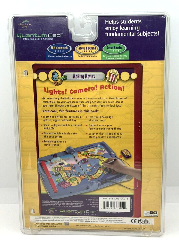 Quantum Pad Above & Beyond Series (Making Movies) Harry Potter Ages 8 ...