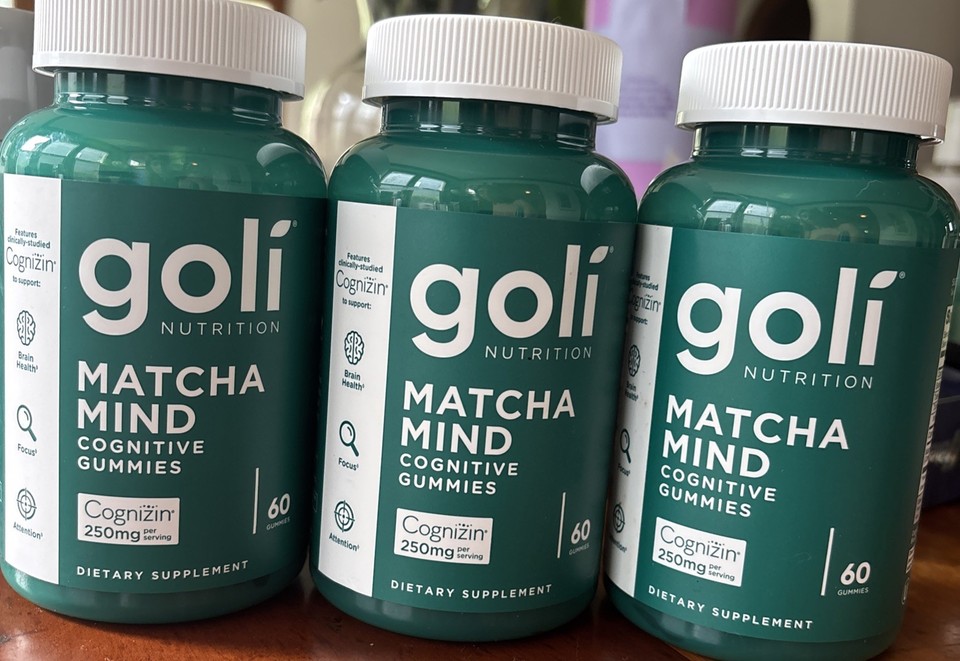 Goli Matcha Mind Gummies 60 Gummies 3 Pack | eBay
