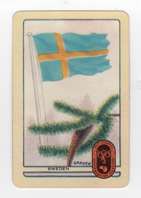 1956 Melbourne Olympic Swap Card. Flag Sweden, Spruce | eBay