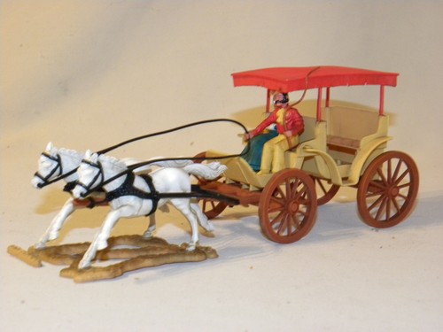 TIMPO TOYS COWBOY FAR WILD WEST DILIGENCE CALECHE DE VOYAGE GREAT BUGGY ...