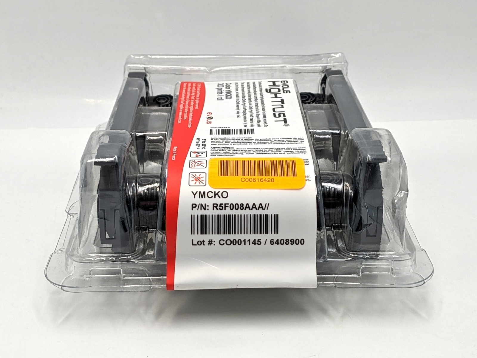 Evolis R5F008AAA Primacy 5-Panel YMCKO Card Printer Ribbon for sale ...