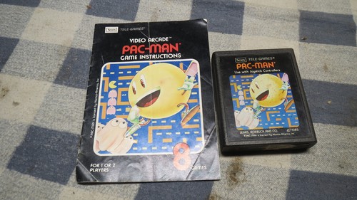 VINTAGE Sears Tele Games Pac-Man Atari 2600 Cartridge 1981 with Manual ...