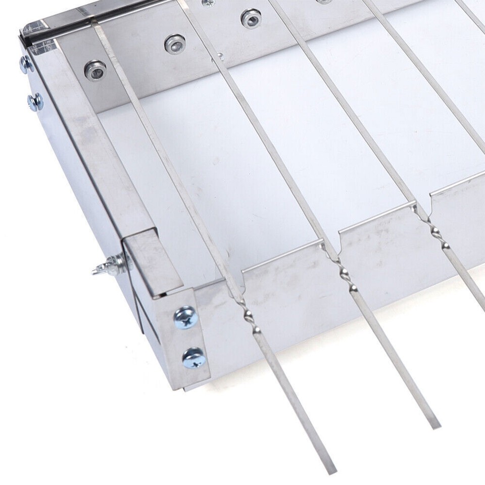 Automatic BBQ Rolling Barbecue Rotisserie Grill Skewers Shelf Stainless ...