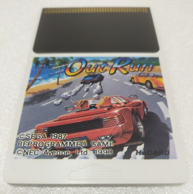 Out Run PC Engine Card Only Japanese Operation Tested | eBay