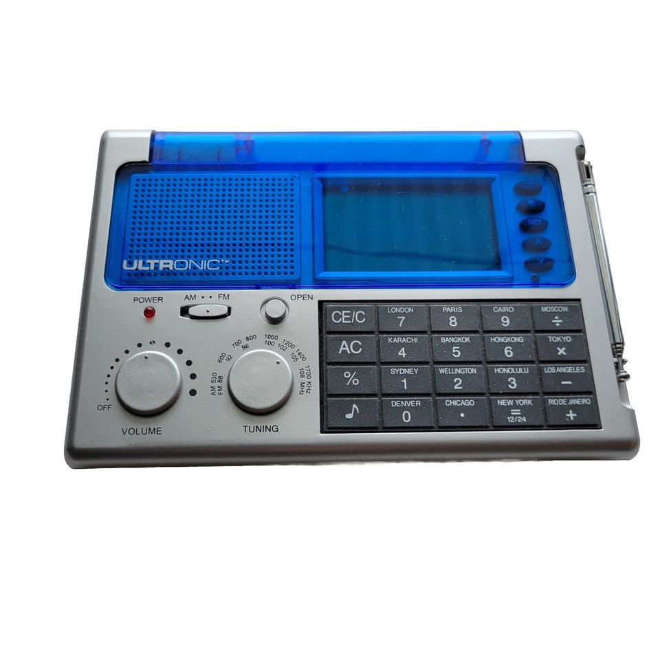 Ultronic Model WS-9 Multi-Function AM/FM Radio Date Time Clock ...